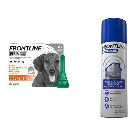 FRONTLINE Plus Flea & Tick Treatment for Small Dogs (2-10 kg) - 6 ...