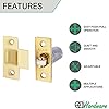Adjustable Roller Catch Spring Loaded Latch Lock for Internal Doors ...