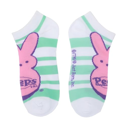 Snapklik.com : Peeps Marshmallow Chicks & Bunnie Womens 5-Pair Ankle Socks