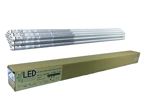 LED Lighting Solutions 12 Pack 4FT LED T8 Hybrid Type A+B Light Tube ...