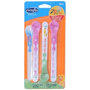 Evenflo Zoo Friends Soft Spoons, 3-Count : Amazon.in: Baby Products