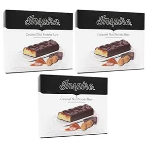 Amazon.com : Inspire Protein & Fiber Bars by Bariatric Eating - Caramel ...