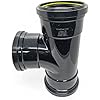 Duraplast UK™ Black 110mm (4 Inch) Soil Pushfit Tee 90 Degree Branch Triple Socket | BS ...