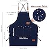 Amazon.com: LOYGLIF Chef Aprons for Men Women with Large Pockets ...