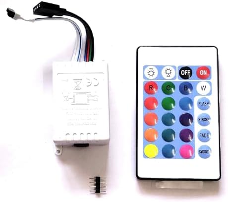 Steko (Pack of 1 Piece IR Remote RGB Controller LED Module DC 12V Strip ...