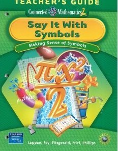 Say It With Symbols: Making Sense of Symbols, Teacher's Guide ...