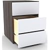 Amazon.com: Nexera Atom 2-Drawer Filing Cabinet, Ebony and White : Home ...