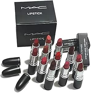 MATTE LIPSTICK SET OF 12 PCS FROM MAC : Amazon.ae: Beauty