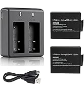 Amazon.com : VVHOOY 3x1350mAh Action Camera Battery, Rechargeable ...