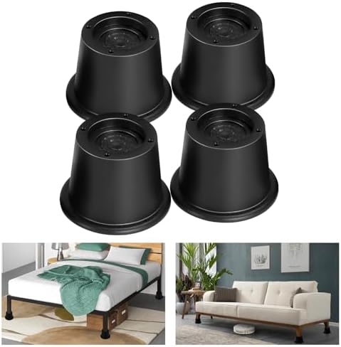 Amazon.com: shouwuhho Bed Risers 2 inch, 3 Inch, Heavy Duty Round ...
