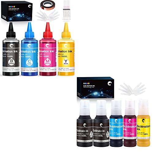 Buy Hiipoo Sublimation Ink for EcoTank Supertank Inkjet Printers ET ...