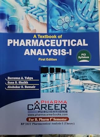 Buy Text Book of Pharmaceutical Analysis I Book Online at Low Prices in India | Text Book of ...