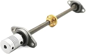 Amazon.co.jp: Screw Pitch 1 pc T8 Trapezoid Screw 1mm 2mm 4mm 8mm Lead ...