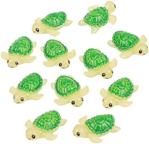 Amazon.com: MAOMIA 2 Pcs Miniature Turtle Figurines, Fish Tank ...
