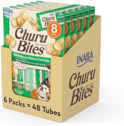 Amazon.com: INABA Churu Bites for Cats, Soft Baked Chicken Churu Filled ...