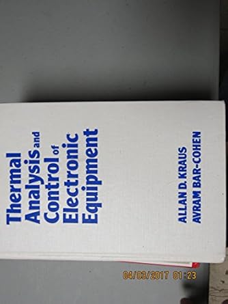Buy Thermal Analysis and Control of Electronic Equipment Book Online at ...