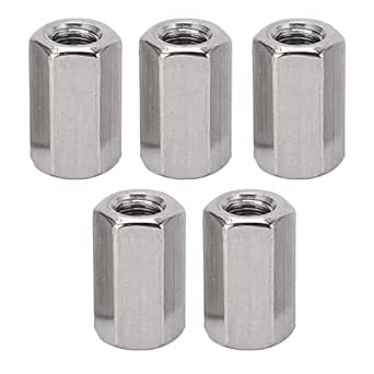 BORDSTRACT Hex Connection Nut, 304 Stainless Steel M10 X 1.5 Pitch Hex ...