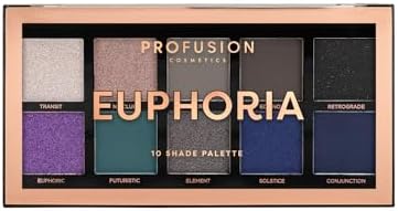 Amazon.com : Profusion Cosmetics Violets 10 Shade Eyeshadow Palette ...