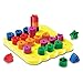 Amazon.com: Learning Resources Stacking Shapes Pegboard, Toddler ...