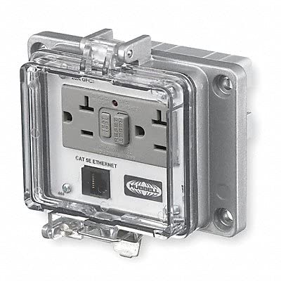 Amazon.co.jp: Hubbell Power & Data Access Port 配線デバイス 52475 電源&データアクセス ...