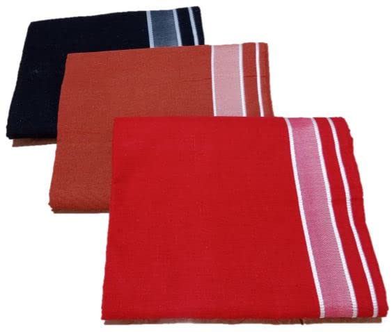 South Indian Men's Cotton Dhoti Pooja Cotton Color Dhoti Combo Pack 3 ...