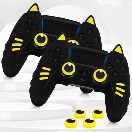 Amazon.com: SIKEMAY 2 Pack Cat Paws PS5 Controller Skin Accessories ...