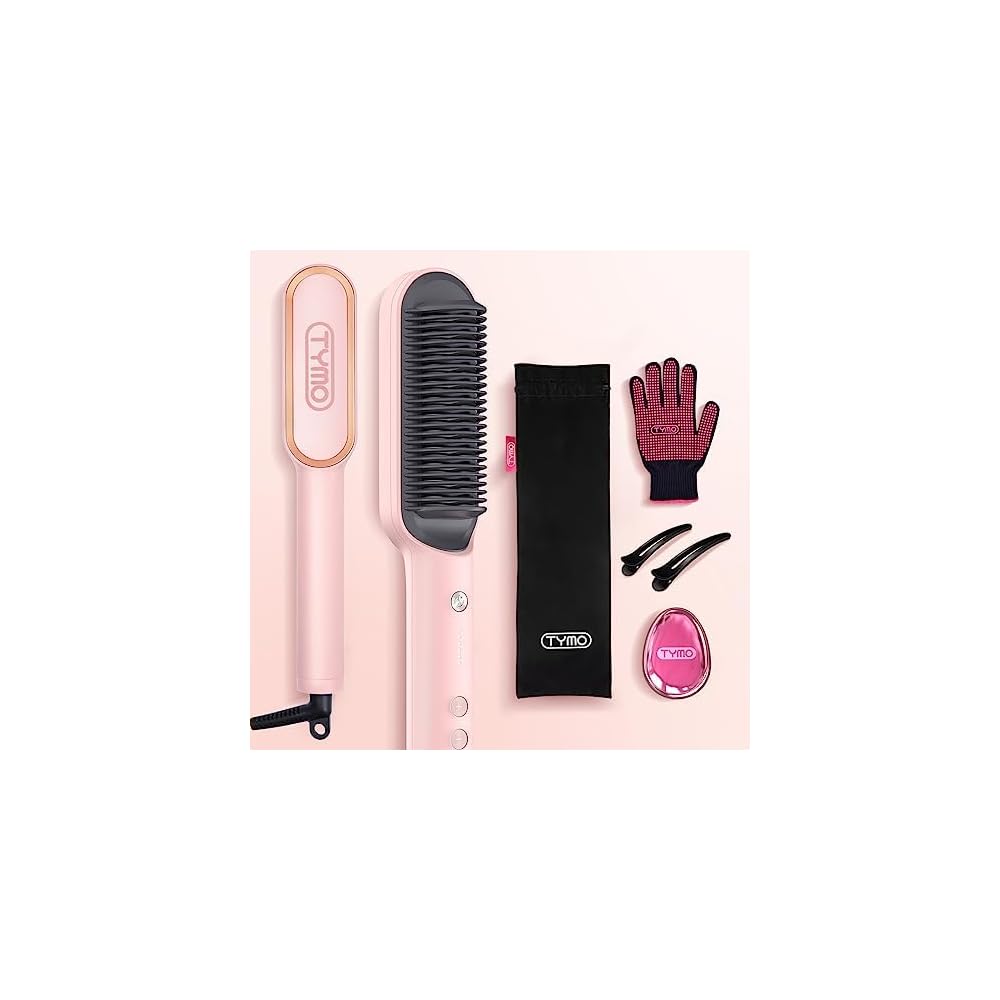 TYMO Ring Pink Hair Straightener Brush - Fast Nepal | Ubuy