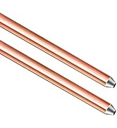 8ft Ground Rod - UL Listed 5/8'' Bonded Electrical Copper Grounding Bar ...