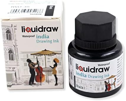 Amazon.com : Liquidraw Coloured Drawing Ink India Ink, Waterproof 20 ...