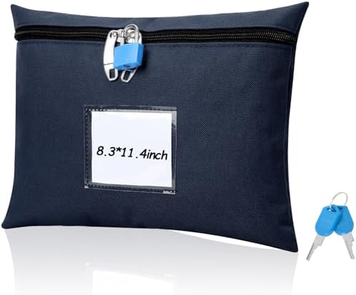 Amazon.com: Master Lock Money Bag with Key Lock and Zipper for Cash, 11 ...