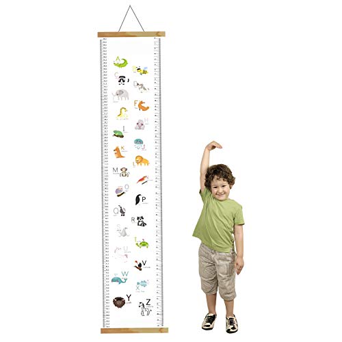 Baby Height Growth Chart Wall Hanging Measuring Ruler Canvas Wall ...