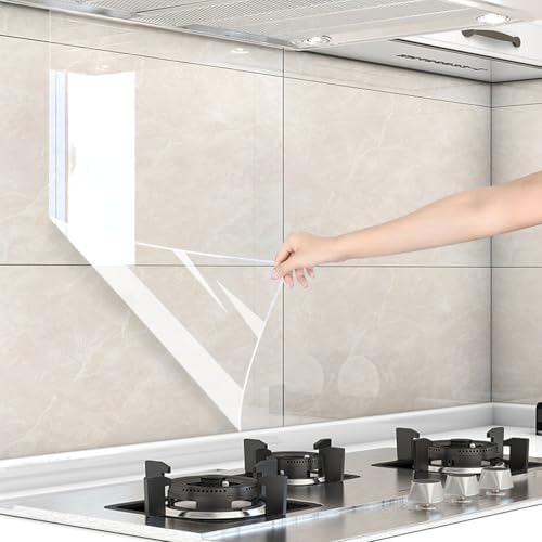 Amazon.com: 4 Pack Oil Proof Wall Sticker Wallpaper,27.5''*17.7 ...