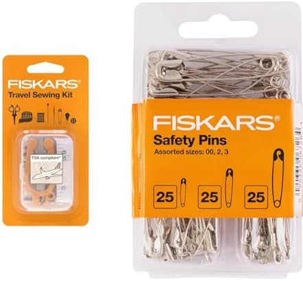 Amazon.com: Fiskars Sewing Kit - 27-Piece Travel Sewing Set with Case ...