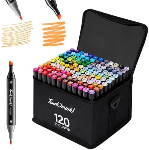 168 Colors Dual Tips Alcohol Markers, Art Markers Pens with Pen Holder, Permanent Sketch Markers ...