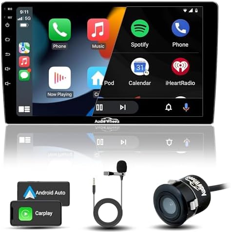 Audio Wheels CarPlay & Multimedia Auto 9-Inch 1280P HD Car Android ...