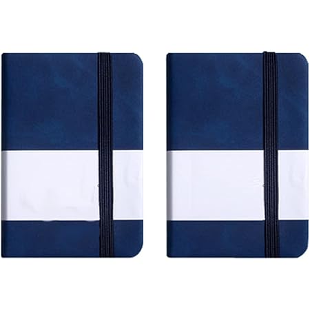 2 Pack Pocket Journal Notebook A7 Ruled Notebook Notepad PU Leather ...