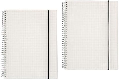 Spiral Squared Notebook with Ruler, Graph Paper Wirebound Notebooks ...