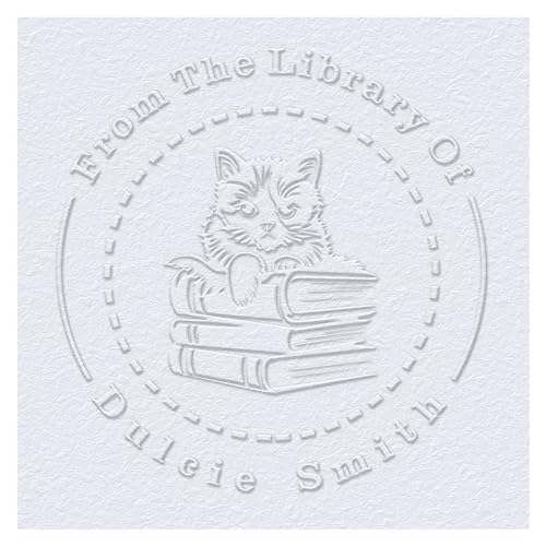 Amazon.com: OFCCUSTOM Book Embosser Custom Embosser Stamp with Your ...