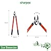 Sharpex Razor Sharp Carbon Steel Blade Anvil Lopper with Sturdy Handle ...