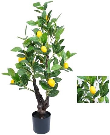 Amazon.com: TUTUDECOR Artificial Lemon Tree, 3FT/36 INCH Pre-Potted ...