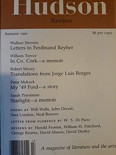 THE HUDSON REVIEW: A Magazine of Literature and the Arts. Volume XLIV ...