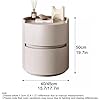 Amazon.com: TPTBON Modern Nightstand with 2 Drawers, Round Night Stand ...