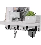 Amazon.com: WeBravery Decorative Key Hanging Rack with 4 Double Hooks ...