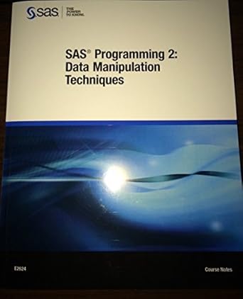 Amazon.fr - SAS Programming 2: Data Manipulation Techniques Co - Livres