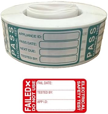 1000PCS Pass 24x51mm & 100PCS Fail 23x43mm Pat Testing Stickers Pat ...