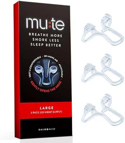 Rhinomed Mute Nasal Dilator for Snore Reduction - Anti-Snoring Aid ...