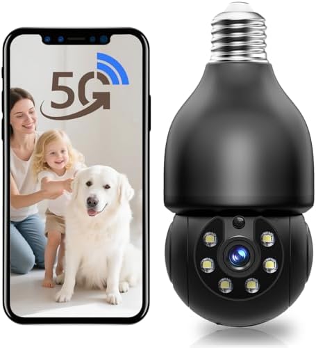 Amazon.com : Noonkey 2K/3MP Light Bulb Security Camera, 5G& 2.4GHz WiFi ...