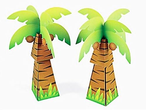 Amazon.com: Palm Tree Favor Boxes : Home & Kitchen