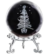 Amazon.com: 80mm Crystal Earth Globe Ball with Stand World Map Glass ...