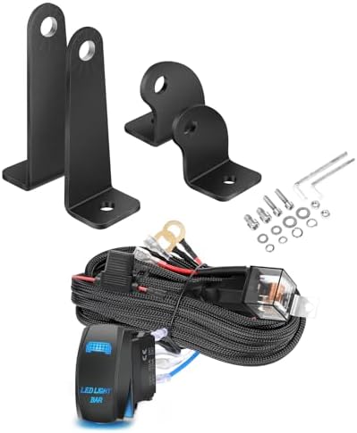 Amazon.com: OFFROADTOWN 2 Pack LED Light Bar Mounting Brackets with 16 ...